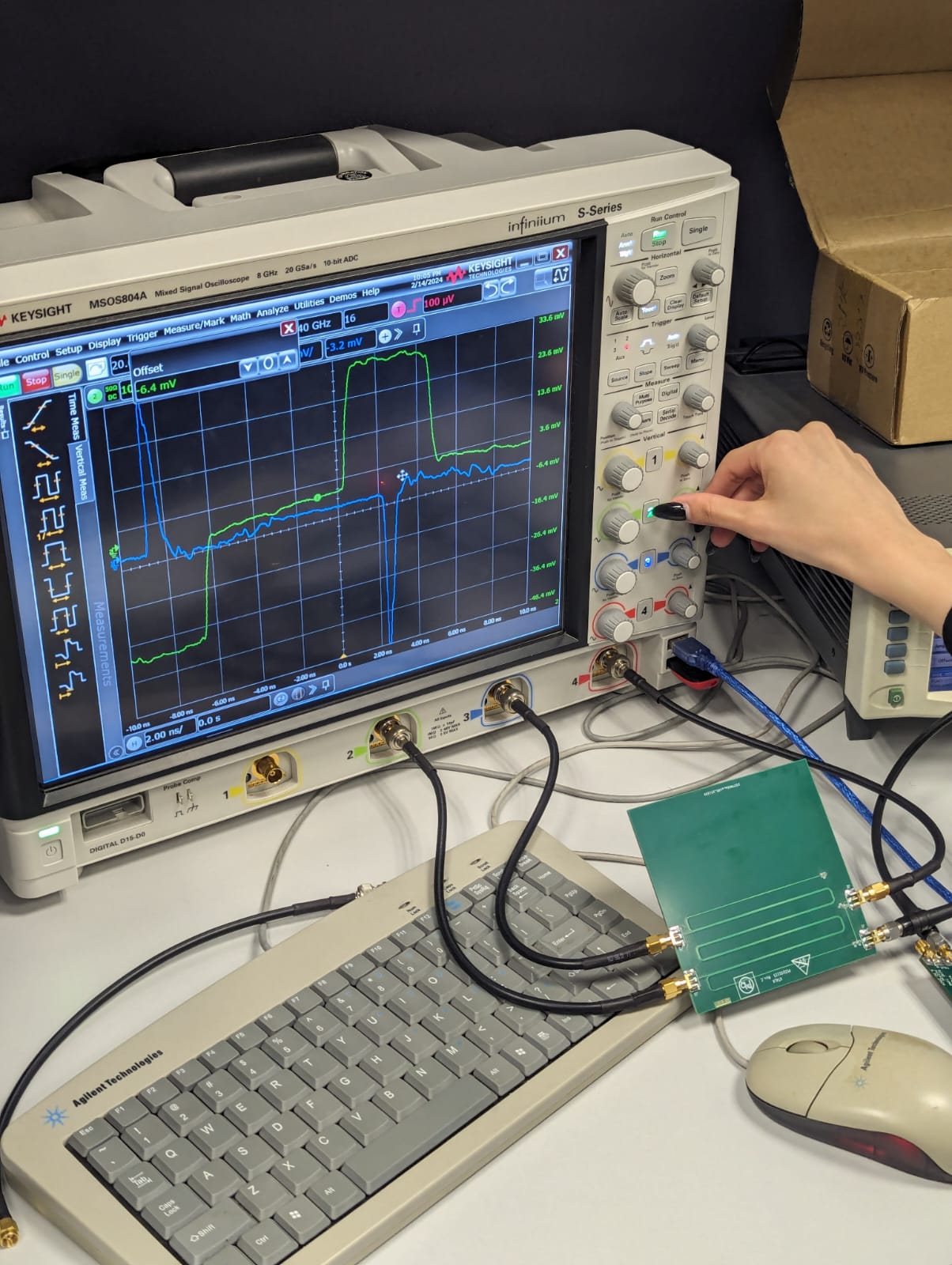High speed effects on PCB demonstrator - Diglab